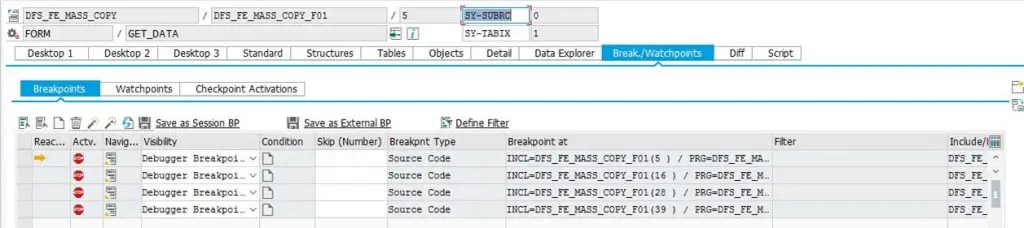 Sap Sd Suporte Exploring Abap Debugger 1 Save Debug Session 4514