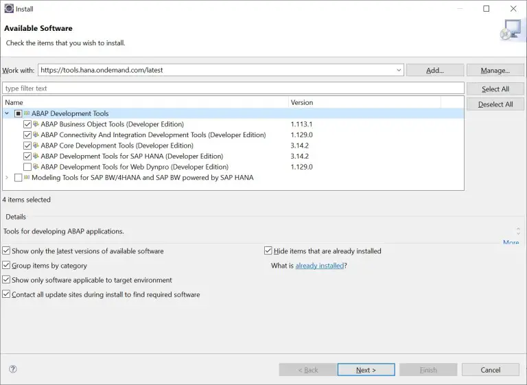 Install Eclipse for ABAP Development – Discovering ABAP