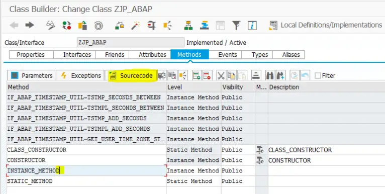 Object Oriented ABAP [5] : Creating Global Class in SAPGUI Editor ...