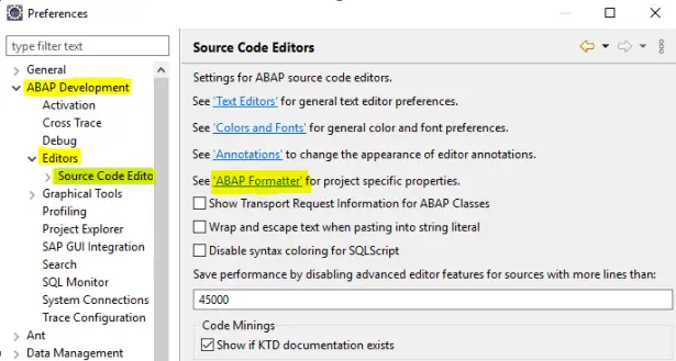 Working With Eclipse [2] : Useful Eclipse Preferences – Discovering ABAP