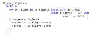 ABAP 7.4 and beyond [9] : FOR LOOP for Internal Tables – Discovering ABAP