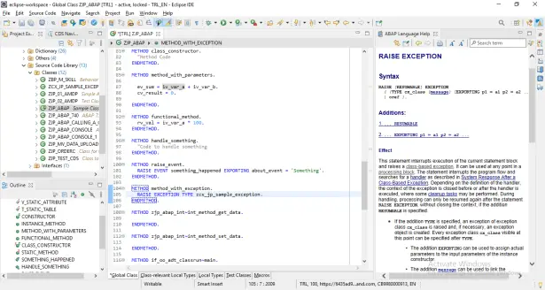 Working With Eclipse [4] : Eclipse Editor Features – Discovering ABAP