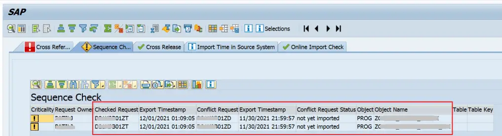 SAP Transport Request Sequencing Checks – Discovering ABAP