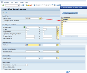 Search SAP ABAP Program Code using CODE_SCANNER – Discovering ABAP
