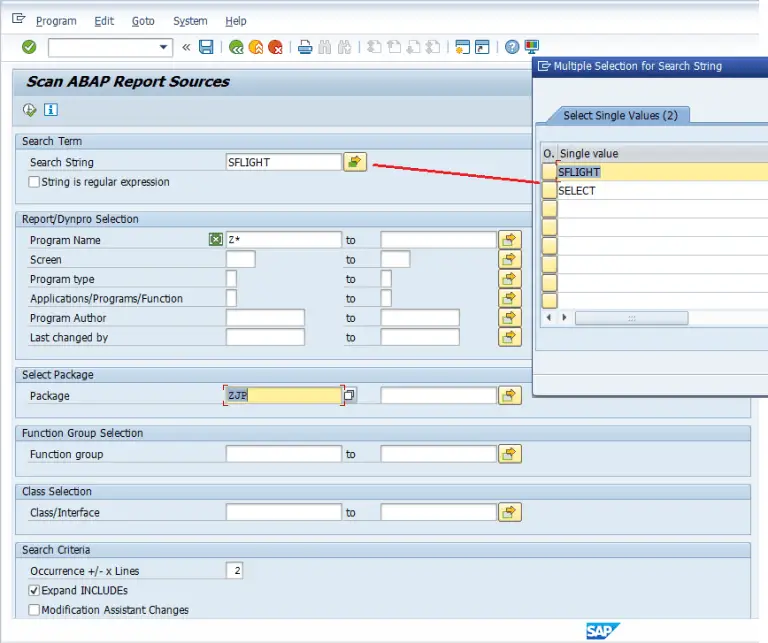 Search SAP ABAP Program Code using CODE_SCANNER – Discovering ABAP