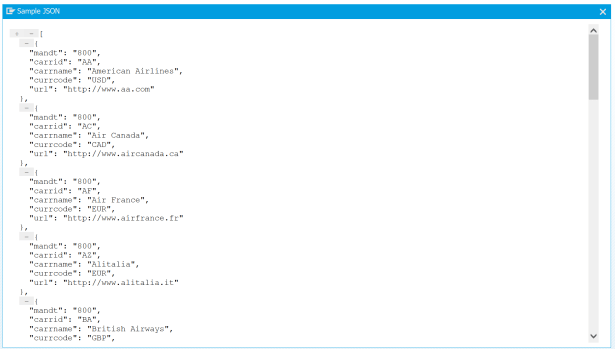ABAP Code Samples : ABAP and JSON – Discovering ABAP