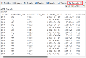 Using ABAP Console (ABAP on Cloud) – Discovering ABAP