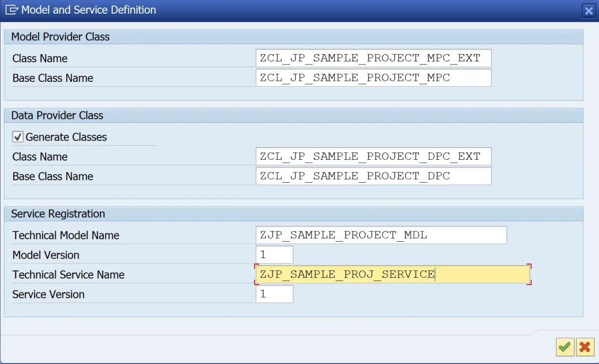 Building OData Services [8] : How to find SEGW project from Service ...