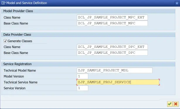 Building OData Services [8] : How to find SEGW project from Service ...