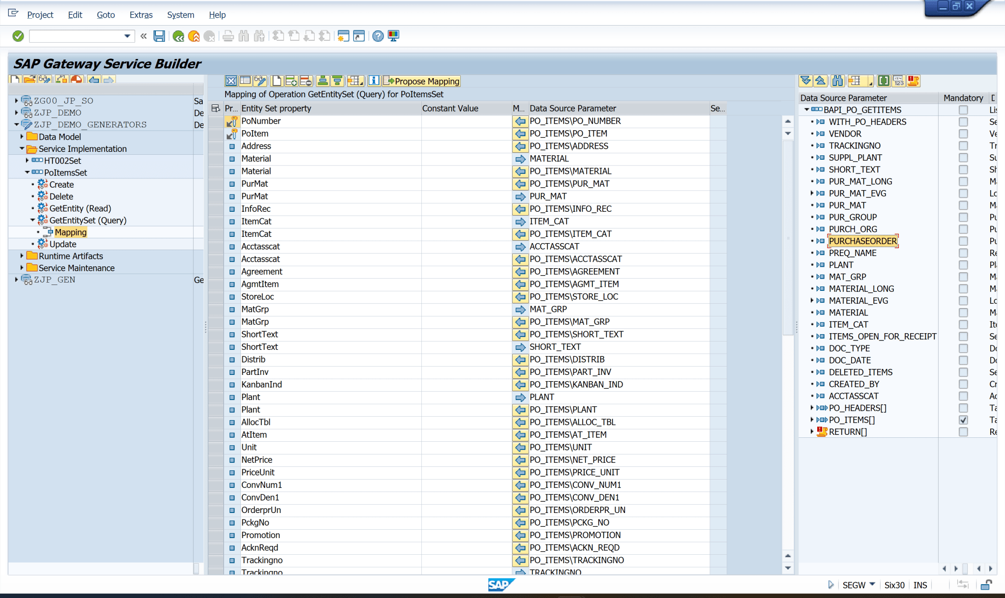 Building OData Services [15] : Service Generators – RFC/ BOR Interface ...