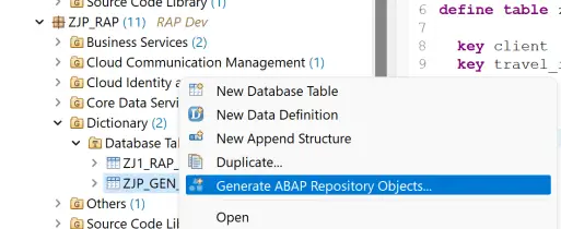 ABAP RESTful Application Programming Model [8] – RAP Generator Wizard ...