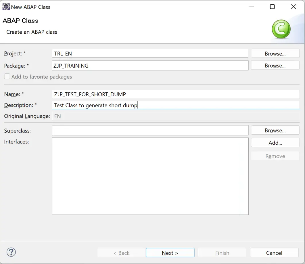 Working With Eclipse [6] : How to see ABAP short dump in Eclipse (ST22 ...