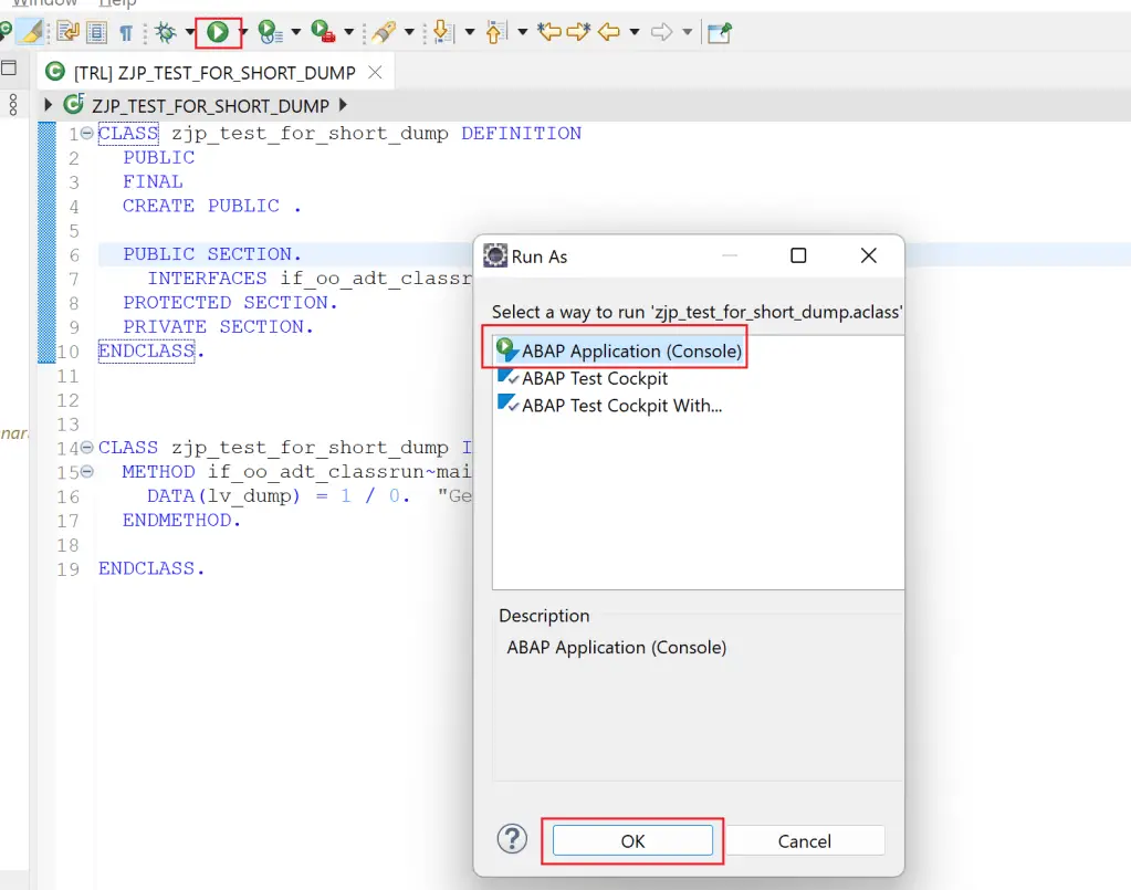 Working With Eclipse [6] : How to see ABAP short dump in Eclipse (ST22 ...