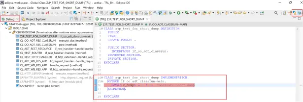 Working With Eclipse [6] : How to see ABAP short dump in Eclipse (ST22 ...