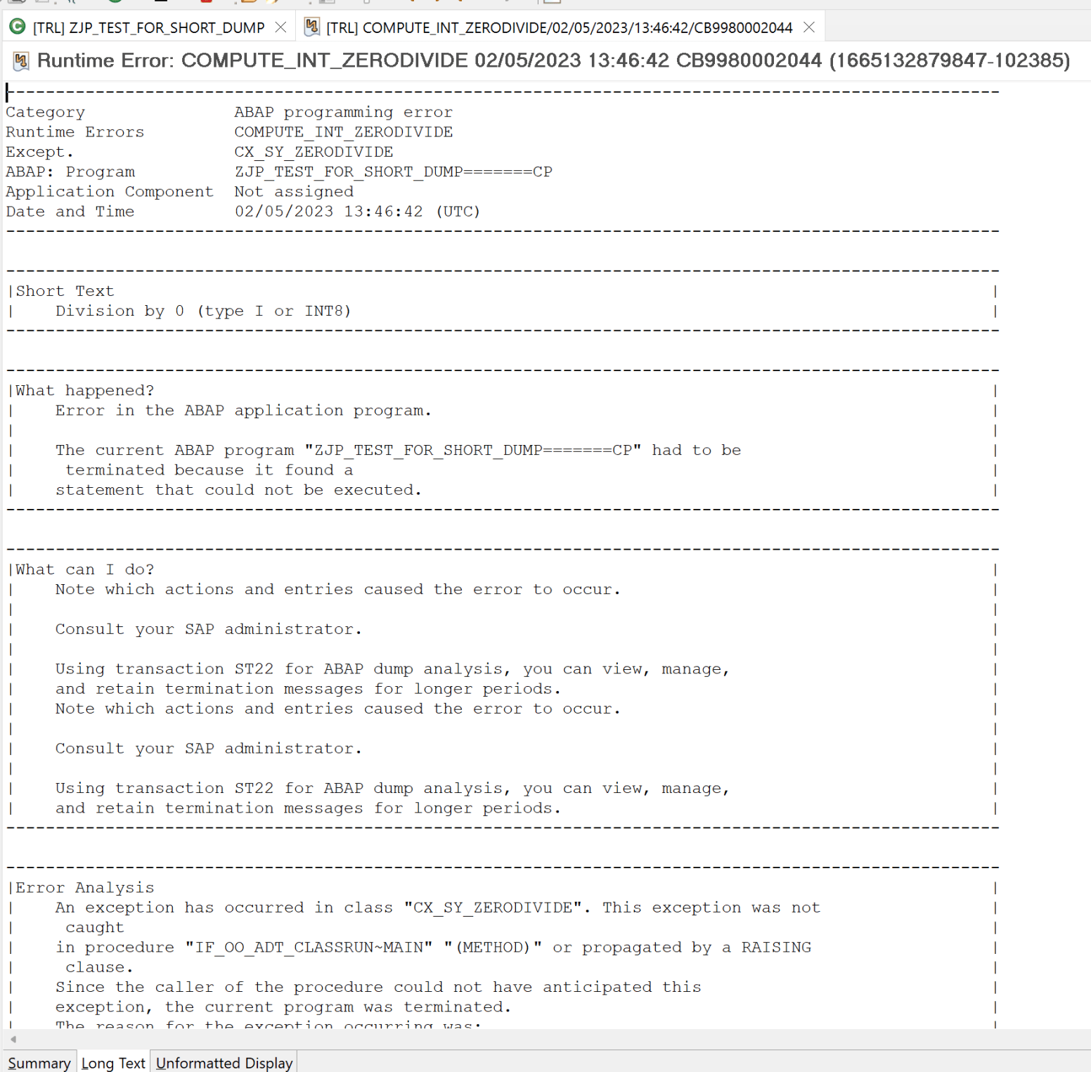 Working With Eclipse [6] : How to see ABAP short dump in Eclipse (ST22 ...