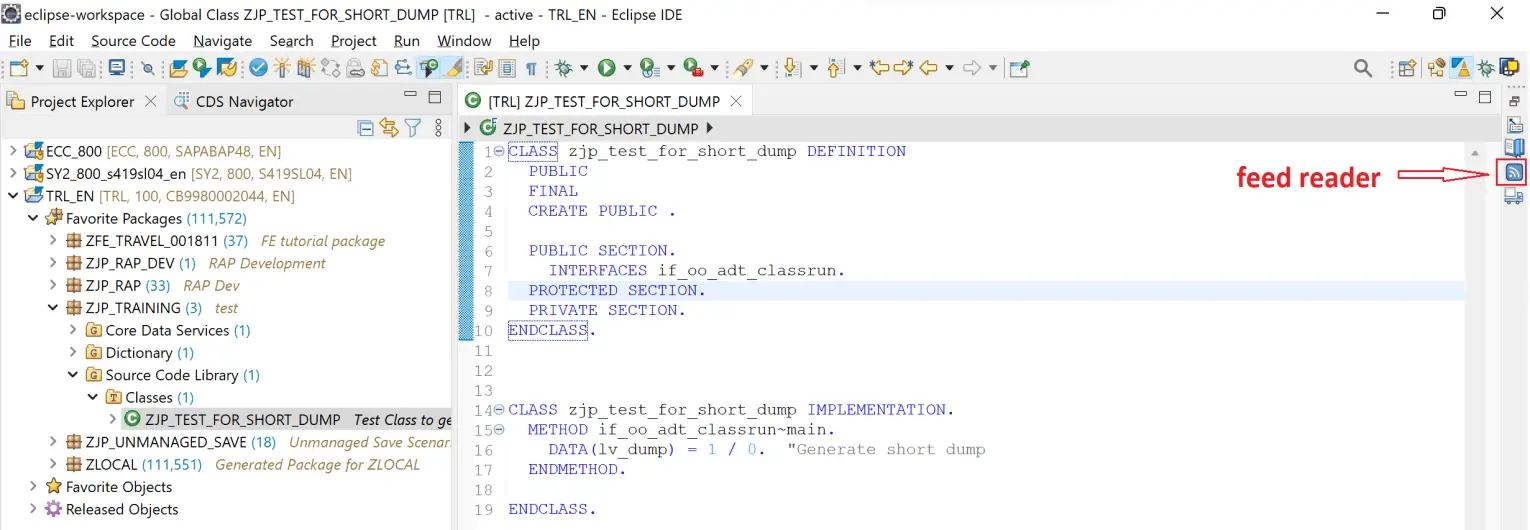 Working With Eclipse [6] : How to see ABAP short dump in Eclipse (ST22 ...
