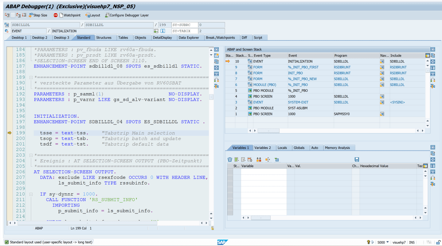 Exploring ABAP Debugger[2]: ABAP Debugging Basics – Discovering ABAP
