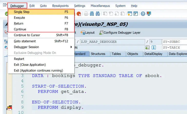 Exploring ABAP Debugger[3]: ABAP Debugging Controls – Discovering ABAP