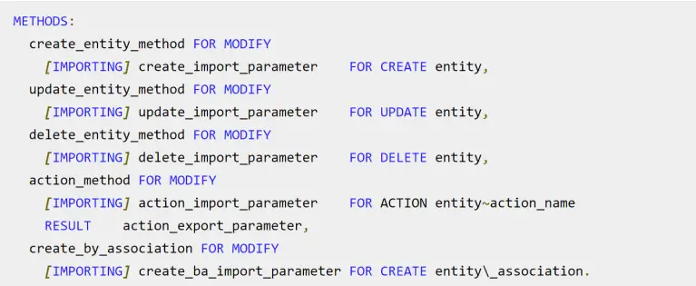 ABAP RESTful Application Programming Model – Behavior Implementation Class – Discovering ABAP