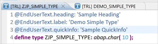 Exploring ABAP on HANA: CDS Simple Types – Discovering ABAP