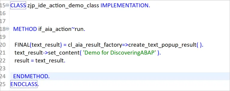 Working With Eclipse [7] : Create your own IDE Actions – Discovering ABAP