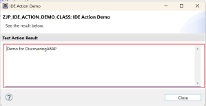 Working With Eclipse [7] : Create your own IDE Actions – Discovering ABAP